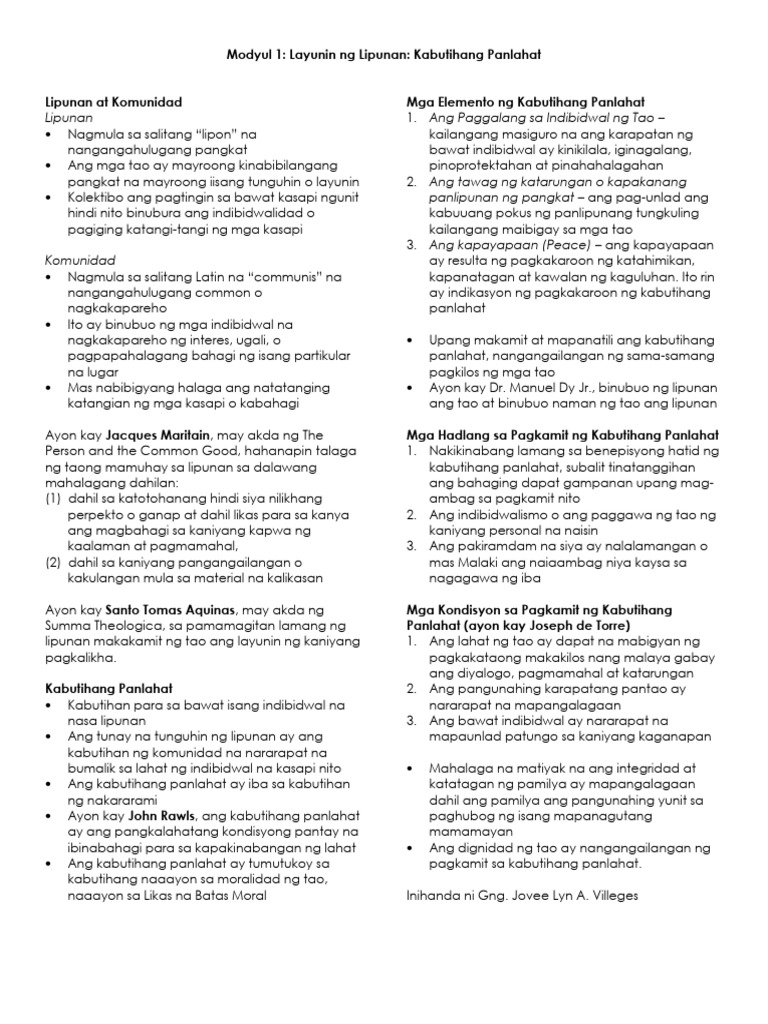 EsP-9-Modyul-1-Lecture | PDF