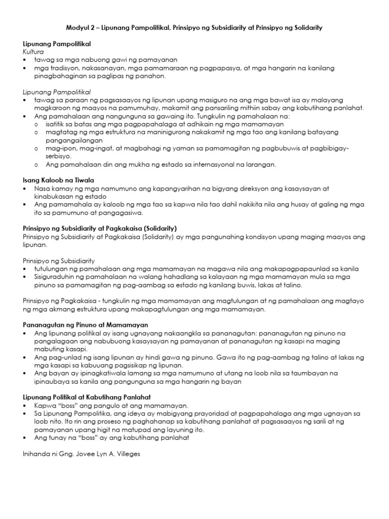 EsP-9-Modyul-2-Lecture | PDF