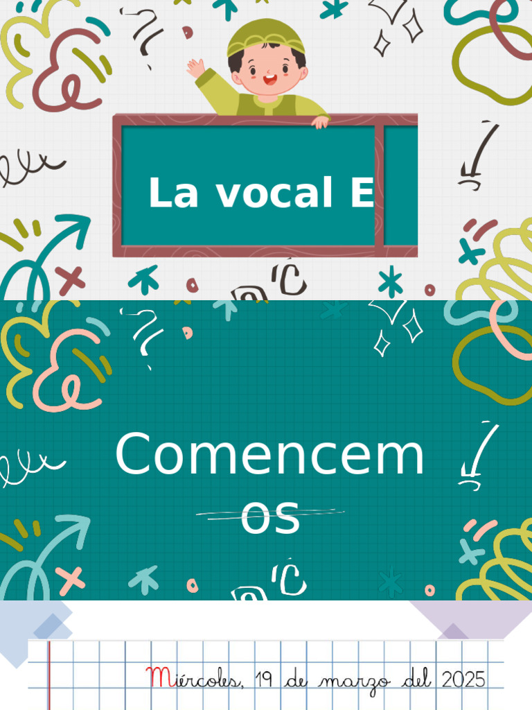 Guía sobre la vocal E | PDF