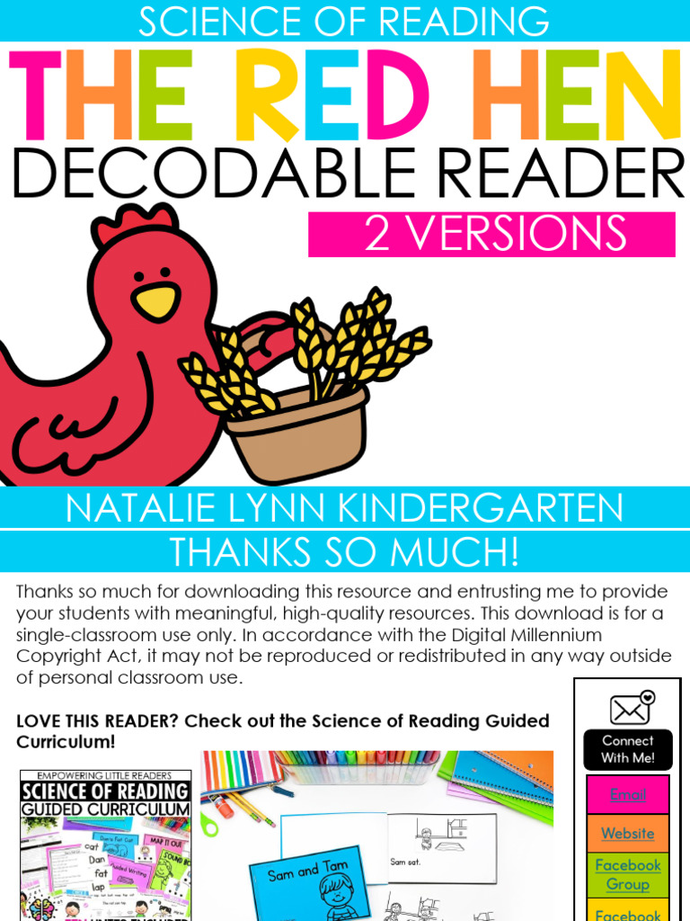 The Little Red Hen Decodable Reader | PDF | Digital Millennium ...