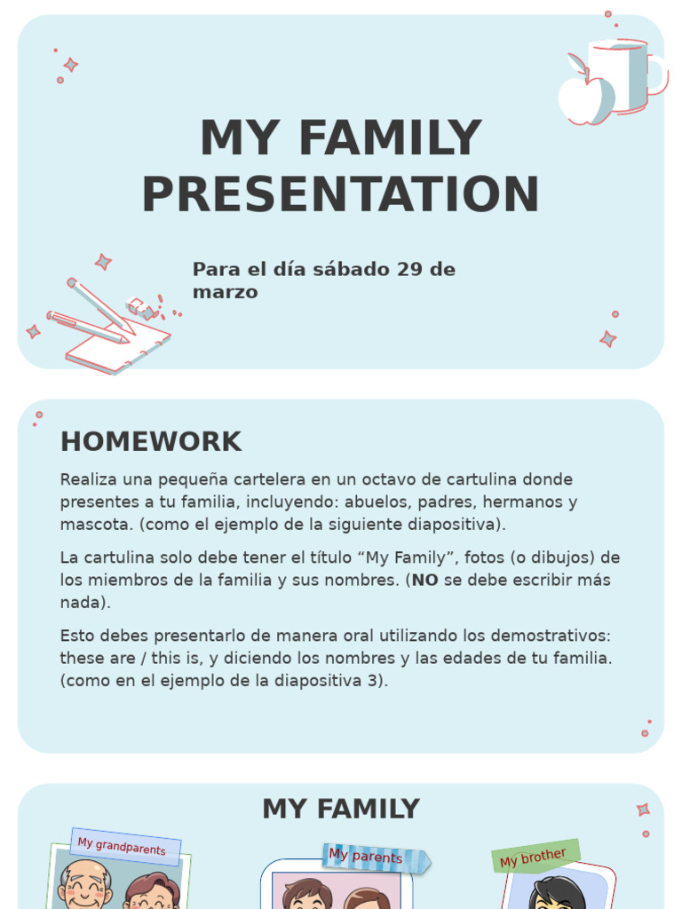 Presentación de Mi Familia | PDF