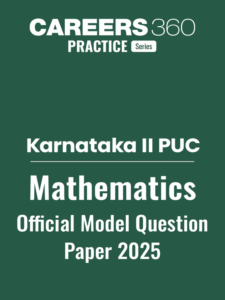 Karnataka II PUC Maths Model Paper 2025 - 1741840413586 | PDF | Mathematics | Integral
