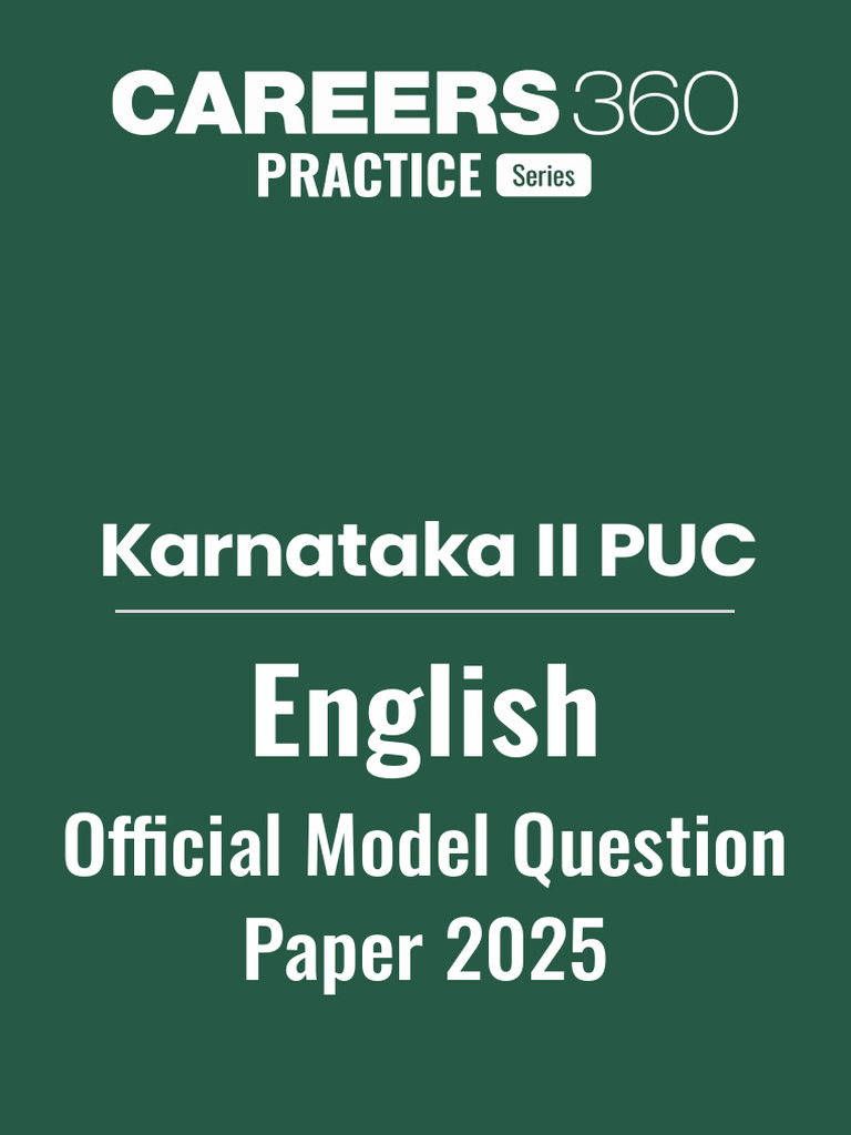 Karnataka II PUC English Model Paper 2025 - 1741840422374 | PDF