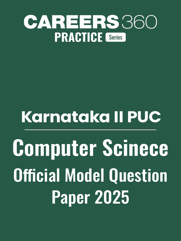 Karnataka II PUC Computer Science Model Paper 2025 - 1741840429558 | PDF | Method (Computer ...