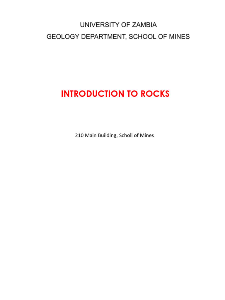 Introduction to Igneous Rocks and Types | PDF | Rock (Geology ...