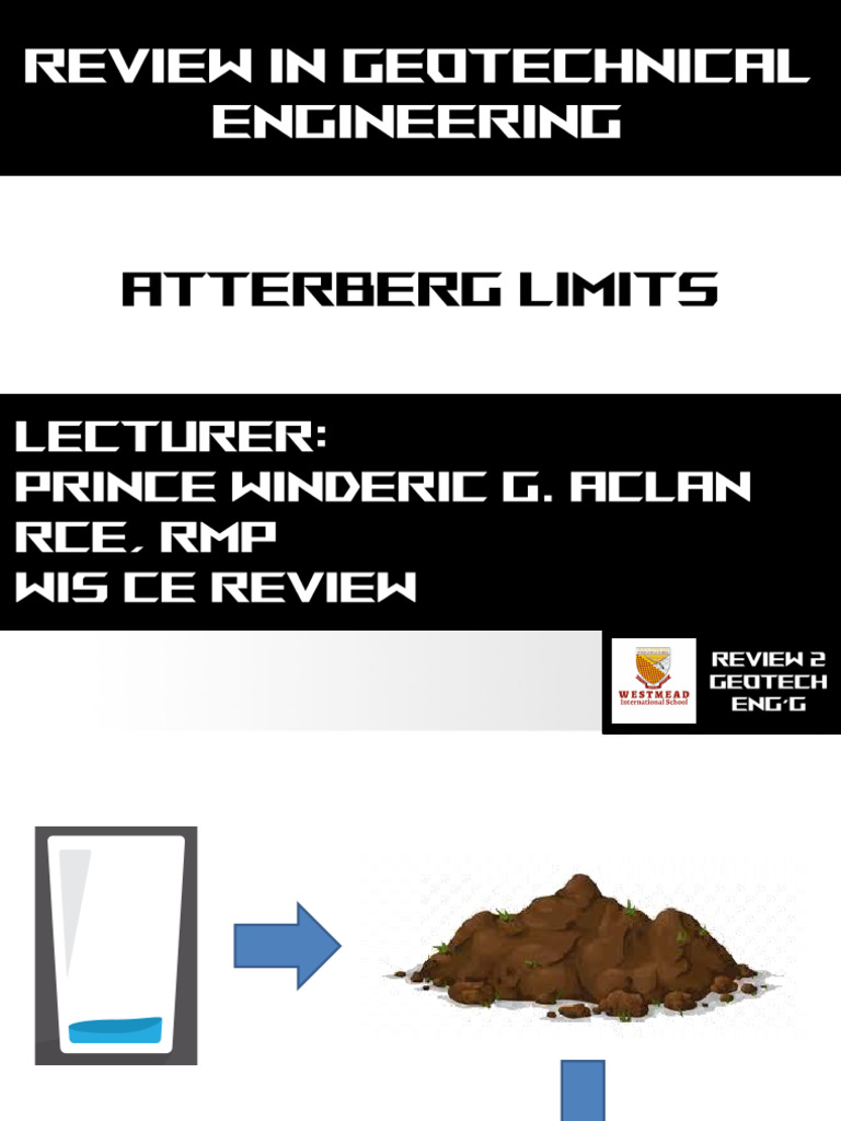 Soil Consistency and Atterberg Limits | PDF | Applied And ...