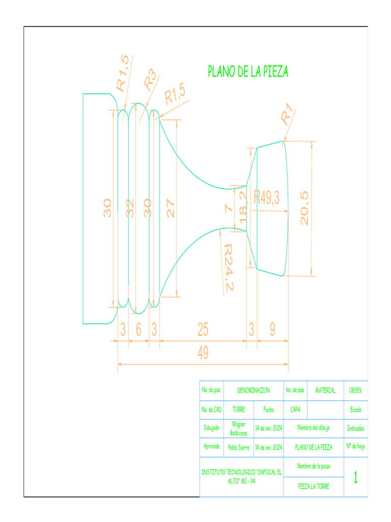 Plano de La Pieza | PDF