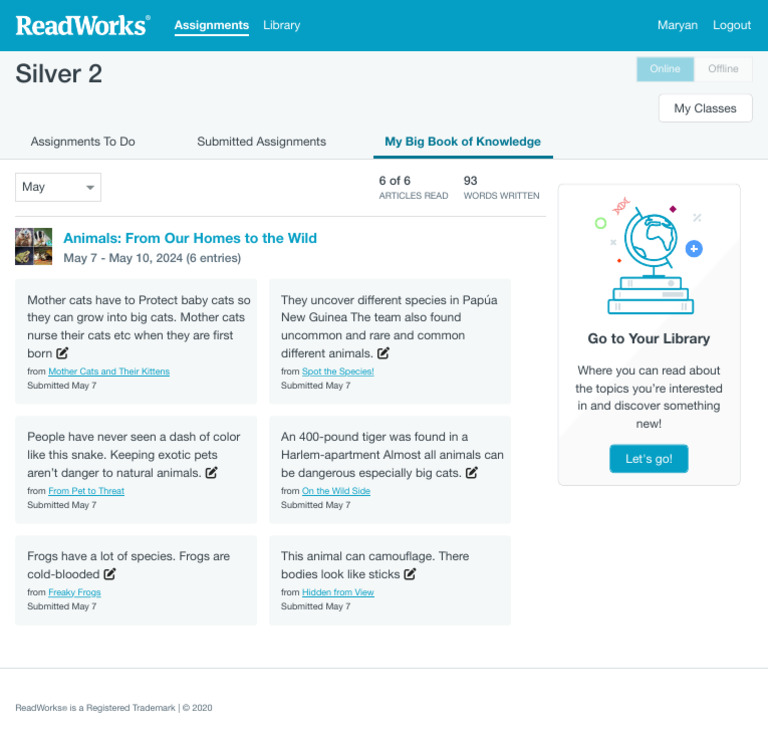 ReadWorks Award-Winning, EdTech Nonprofit Organization | PDF | Cats | Zoology