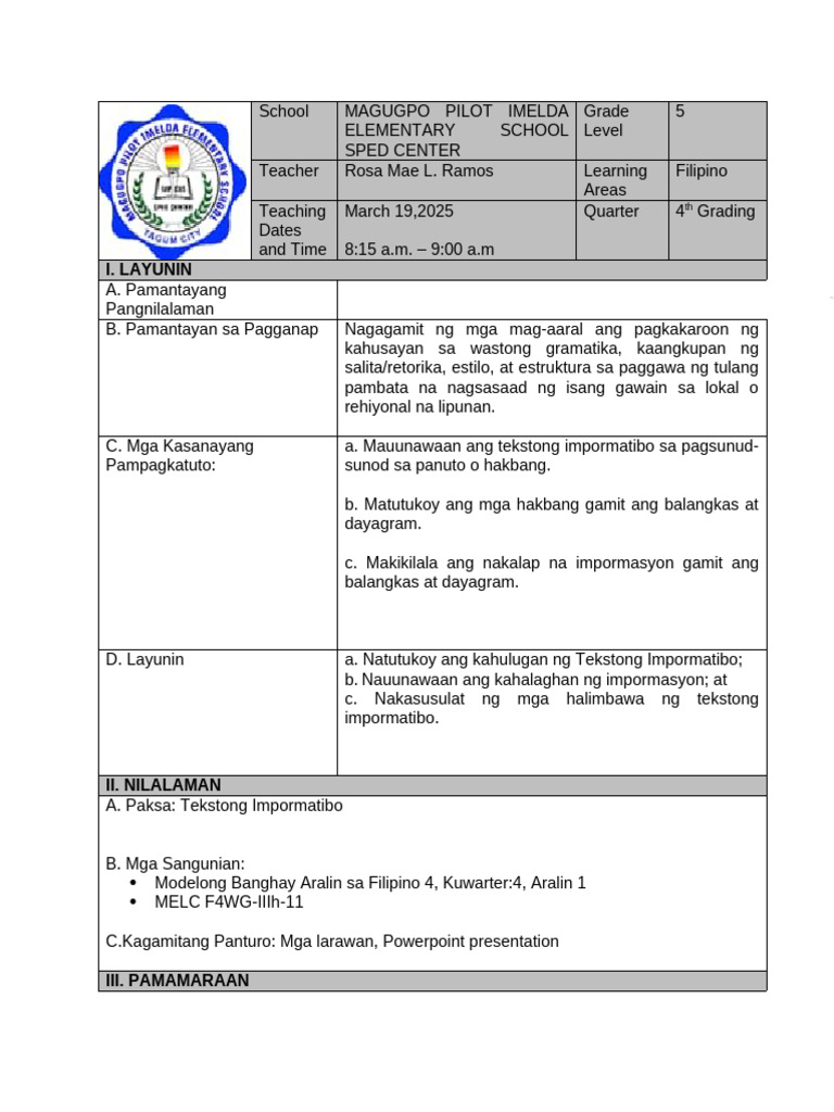 Filipino LP 4 2 | PDF