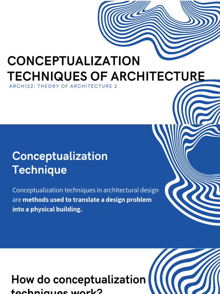 CONCEPTUALIZATION TECHNIQUES IN ARCHITECTURE AND MASTERS OF ...
