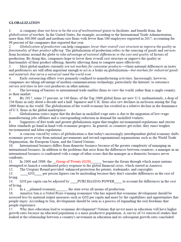 Globalization: Group of Twenty (G20) | PDF | Globalization | Privatization