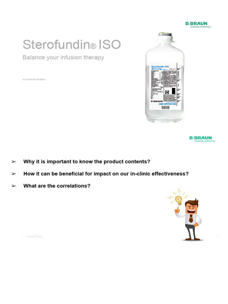 Balanced Salt Solution Sterofundin | PDF | Saline (Medicine) | Clinical ...