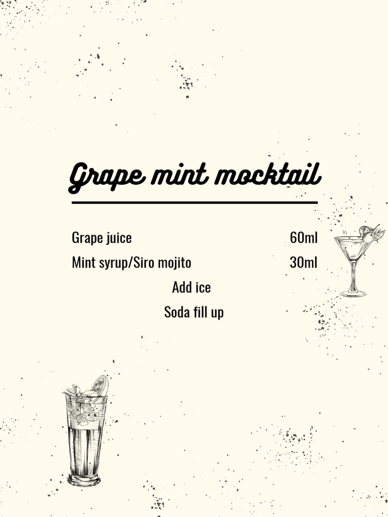 Grape Mint Mocktail | PDF