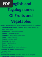 Filipino Fruits: English-Tagalog Guide | PDF | Fruit | Tropics