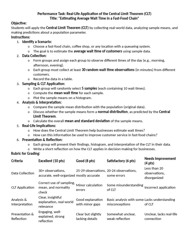 Performance Task FINAL (STATS AND PRON) GRADE 11 | PDF | Sampling ...