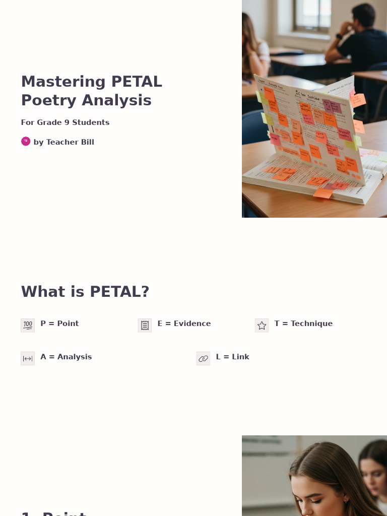 Mastering PETAL Poetry Analysis | PDF | Poetry | Stanzaic Form