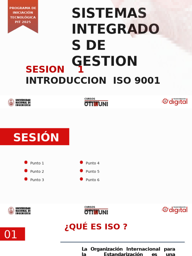 SESION 1a INTRODUCCION ISO 9001 | PDF | Calidad (comercial) | Gestión de la calidad