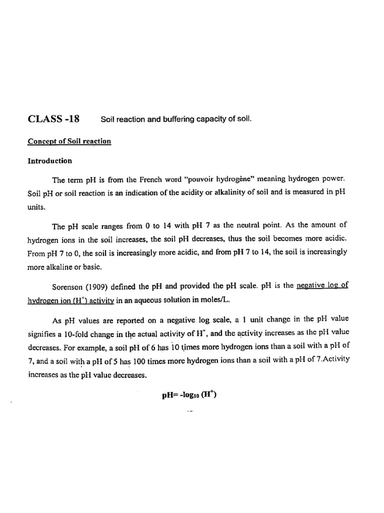 Soil Reaction and Its Importance | PDF | Ph | Soil