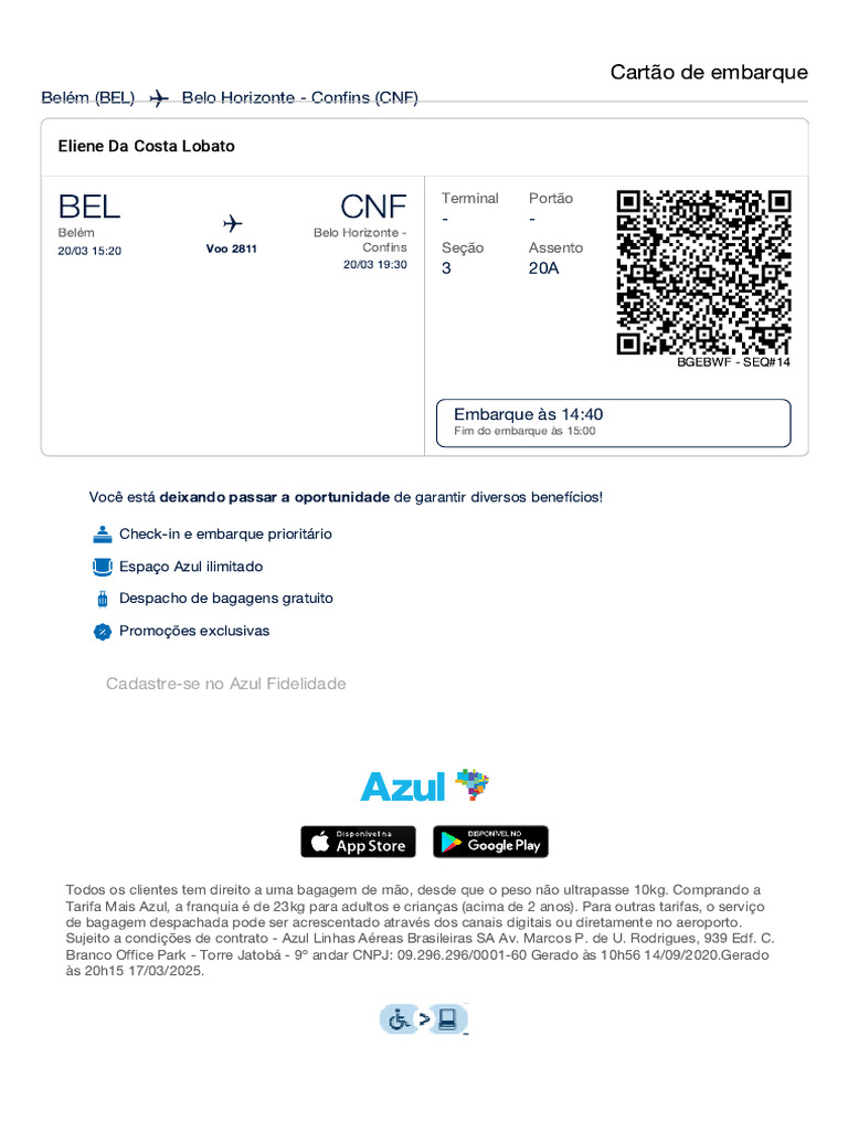 Cartão de Embarque | PDF
