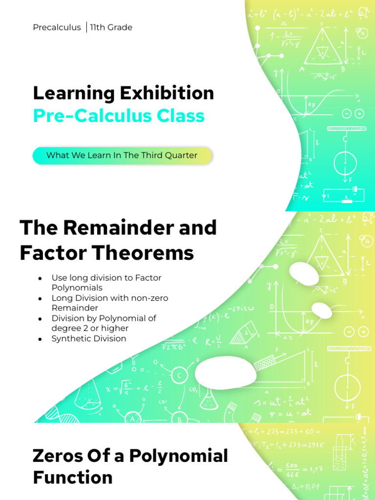 Precalculus Learning Exhibition | PDF