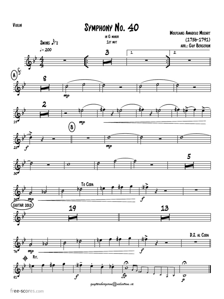 mozart symphonie n°40 1er mov | PDF