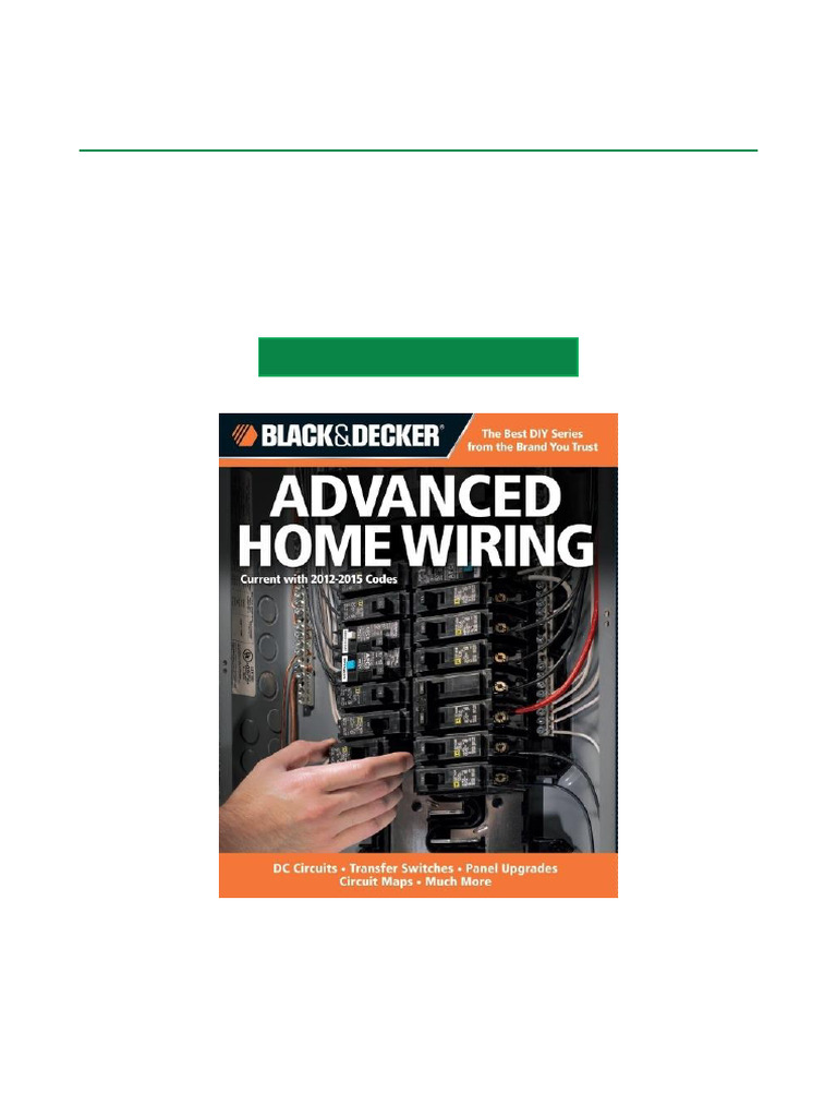 Hot Now Black & Decker Advanced Home Wiring Updated 3rd Edition DC ...