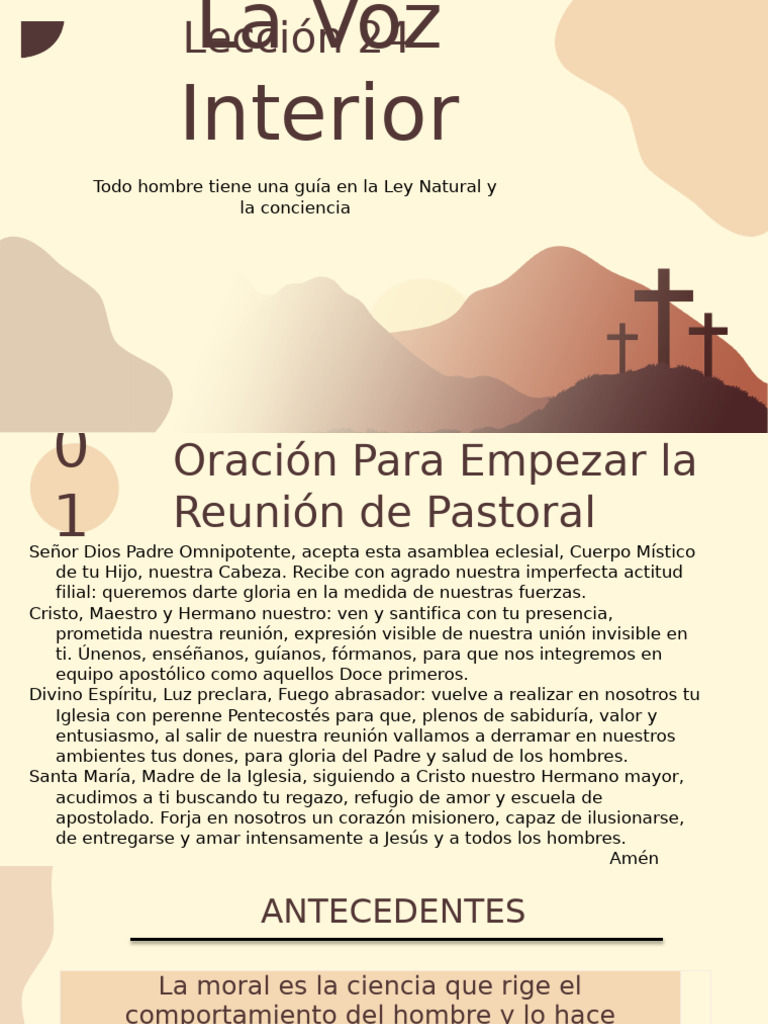Lección 24: Moral y Conciencia en Pastoral | PDF | Pecado | Moralidad
