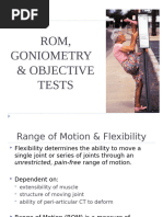 Great Toe and Toe ROM Assessment | PDF