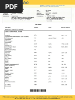 Sample Report Lal Path Labs | PDF | Medical Specialties