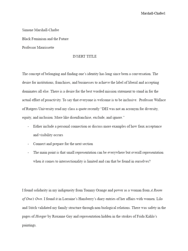 Black Feminism and Intersectionality Insights | PDF | Intersectionality ...