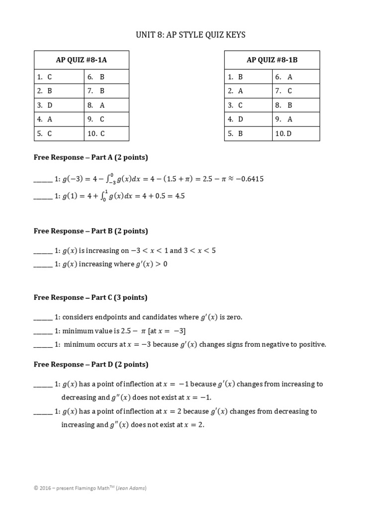 Unit 8 AP STYLE QUIZ KEYS | PDF