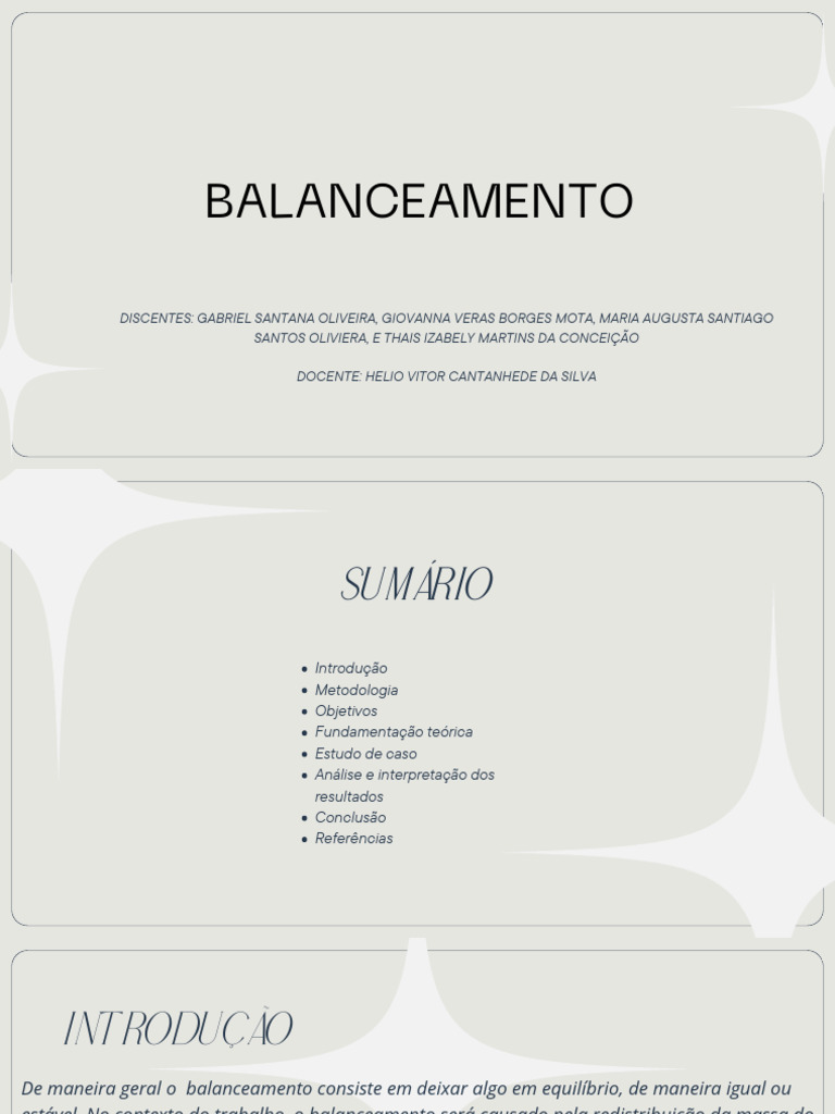 Balanceamento Estático e Dinâmico em Máquinas | PDF | Oscilação | Torque