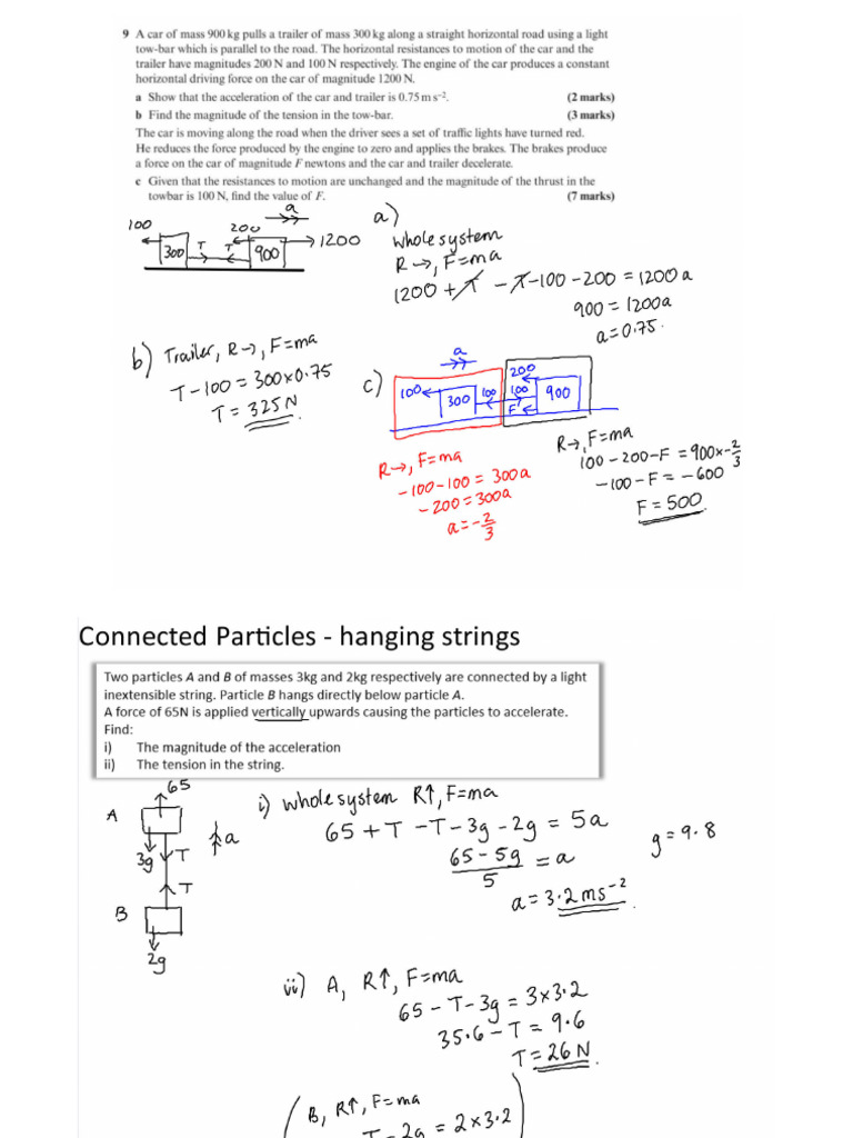 12 Forces 4 - Further Connected Particles | PDF