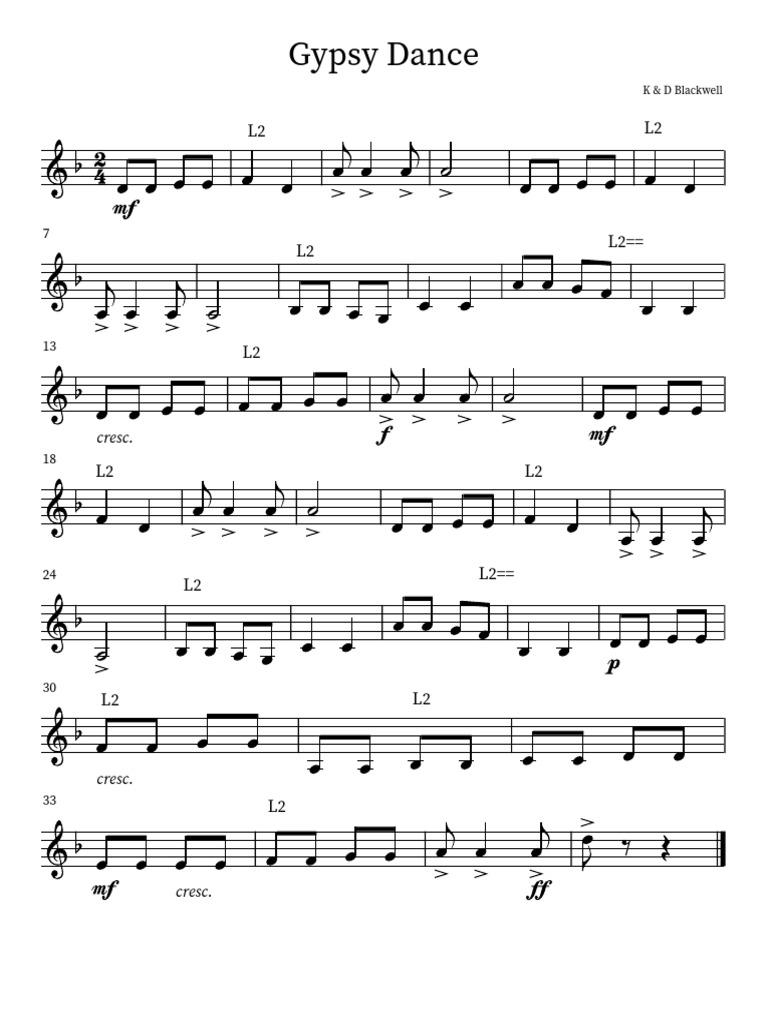 Gypsy Dance Violin | PDF