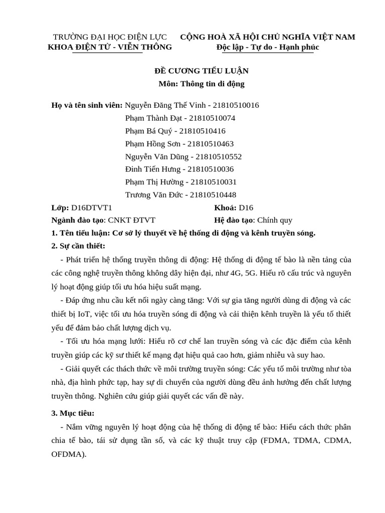 PhongPHD - Mau de Cuong Tieu Luan | PDF