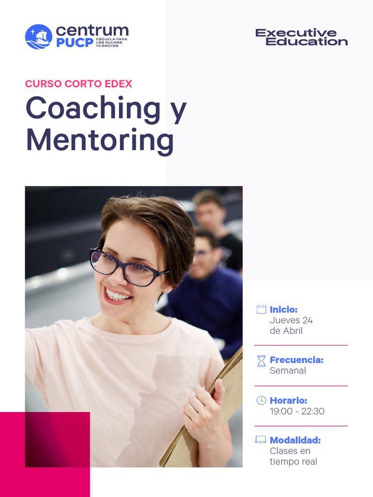 Brochure Edex Abr2025 Coaching Mentoring v2 | PDF | Aprendizaje | Desarrollo personal