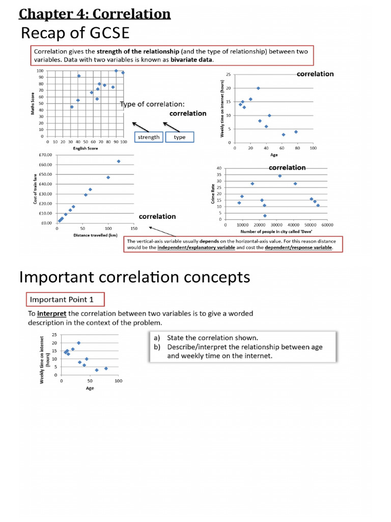 Chapter 4 - Correlation (Stats1) | PDF