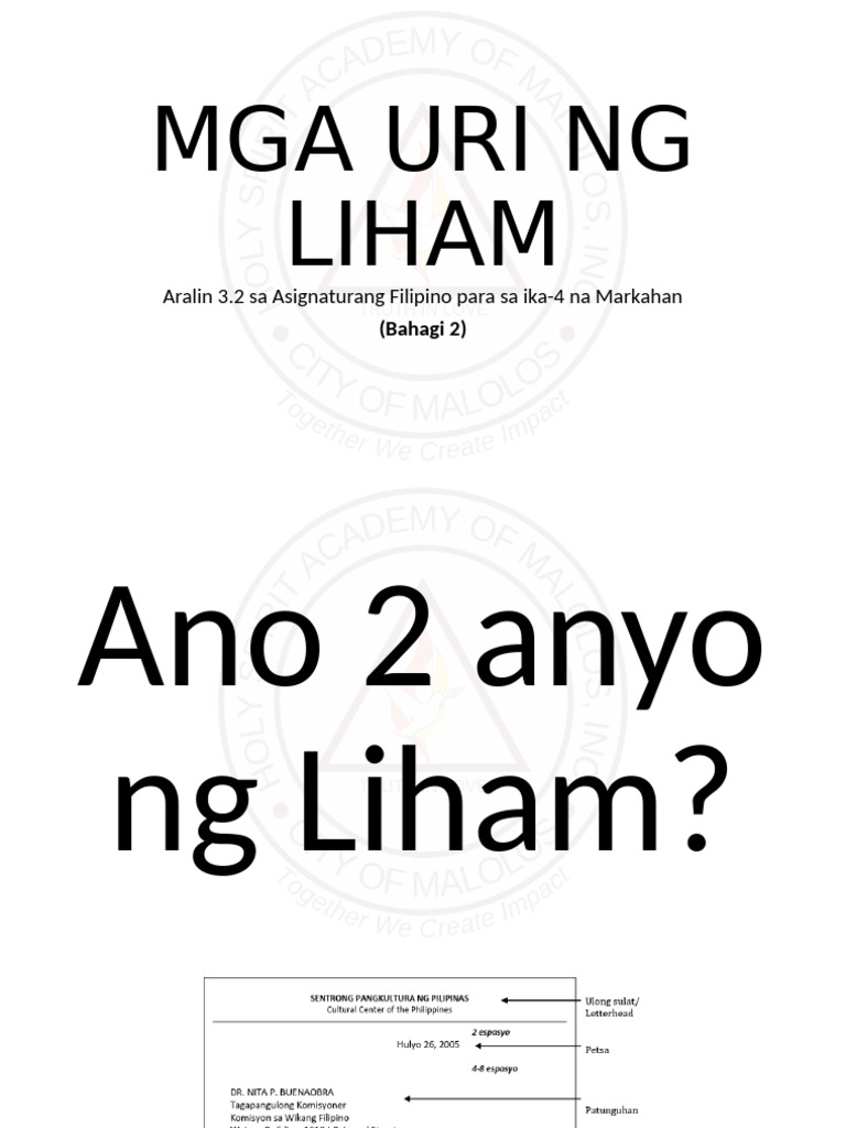 Aralin 3.3 - Mga Uri NG Liham | PDF