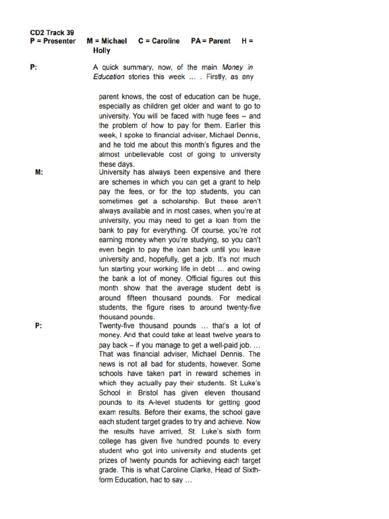 Reported 2 - Tapescript | PDF