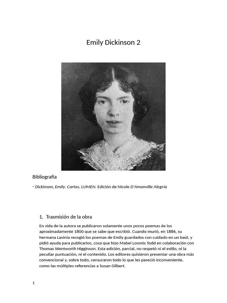 Emily Dickson 2 | PDF | Emily Dickinson