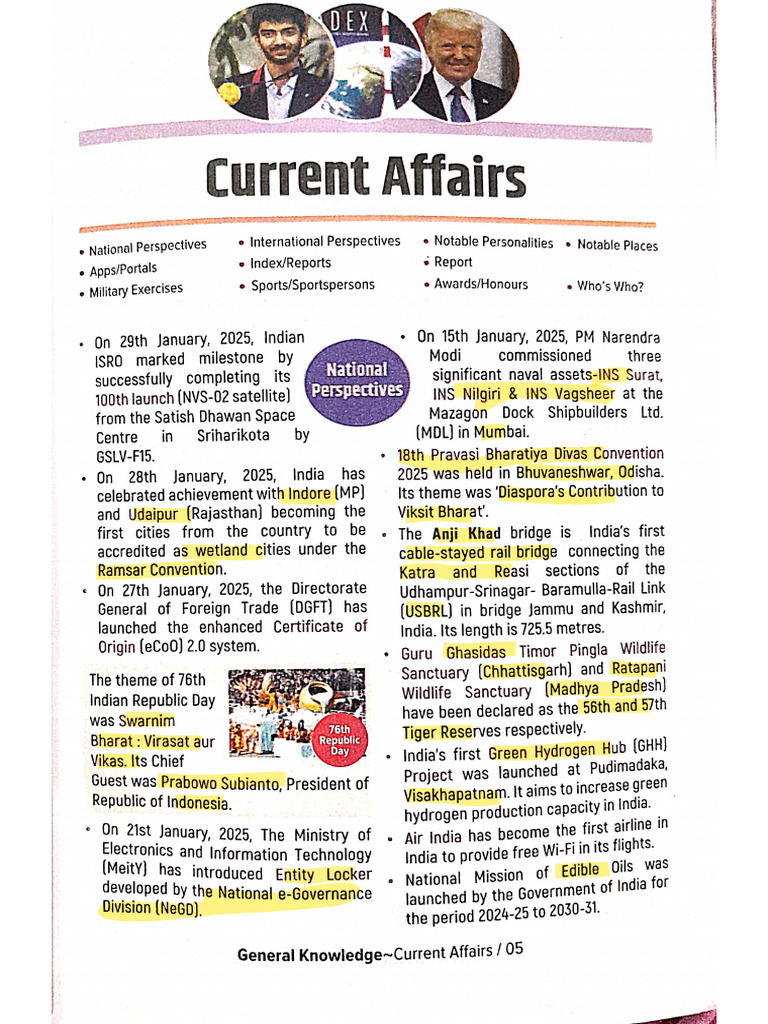 Current Affairs | PDF
