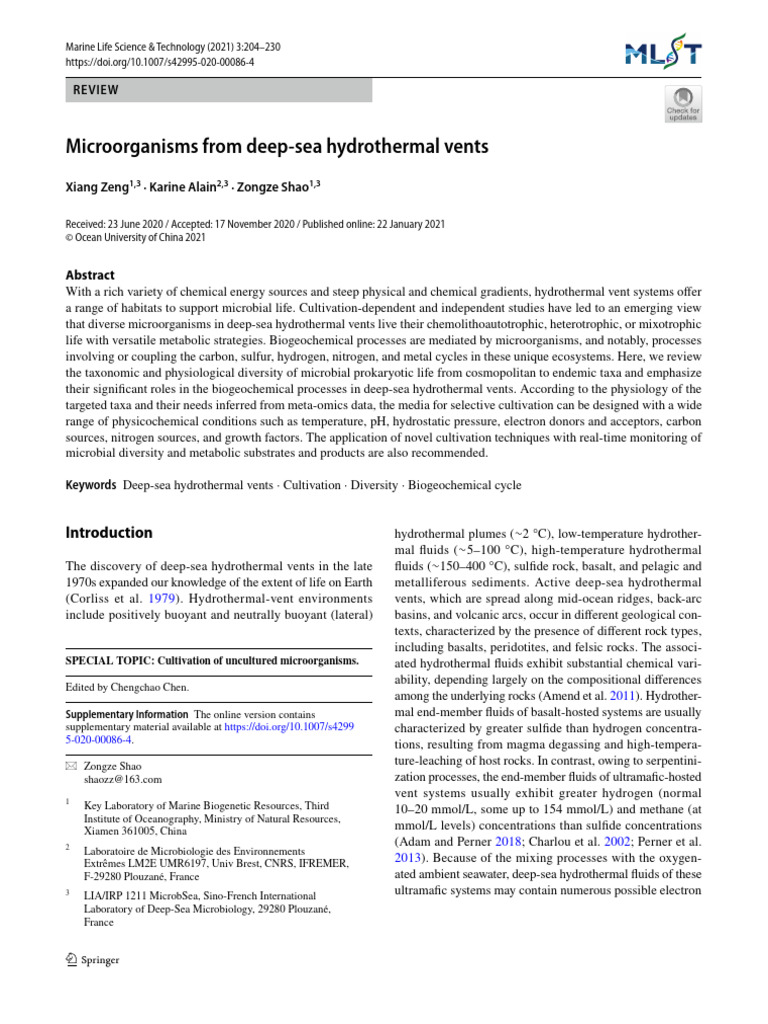Zeng et al. - 2021 - Microorganisms from deep-sea hydrothermal vents ...