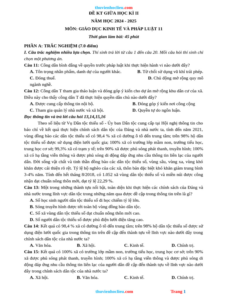 Dektragk HK2 KTPL 11 KNTT Nam 24 25 | PDF