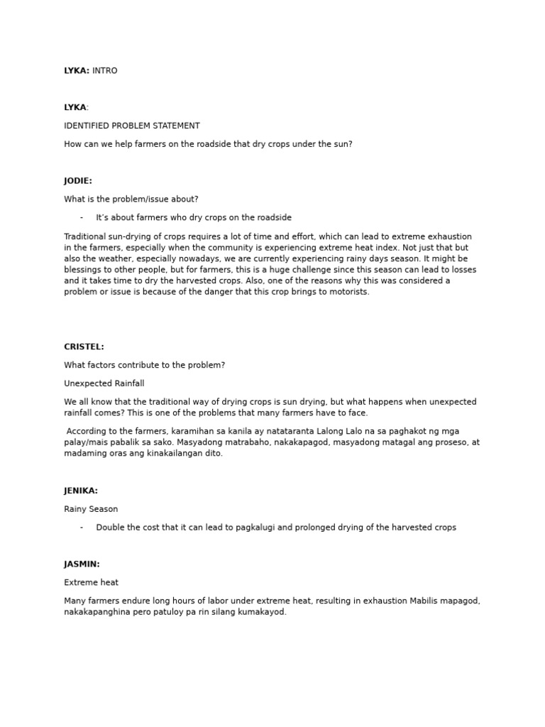 SCRIPT For Prototype Implementation | PDF