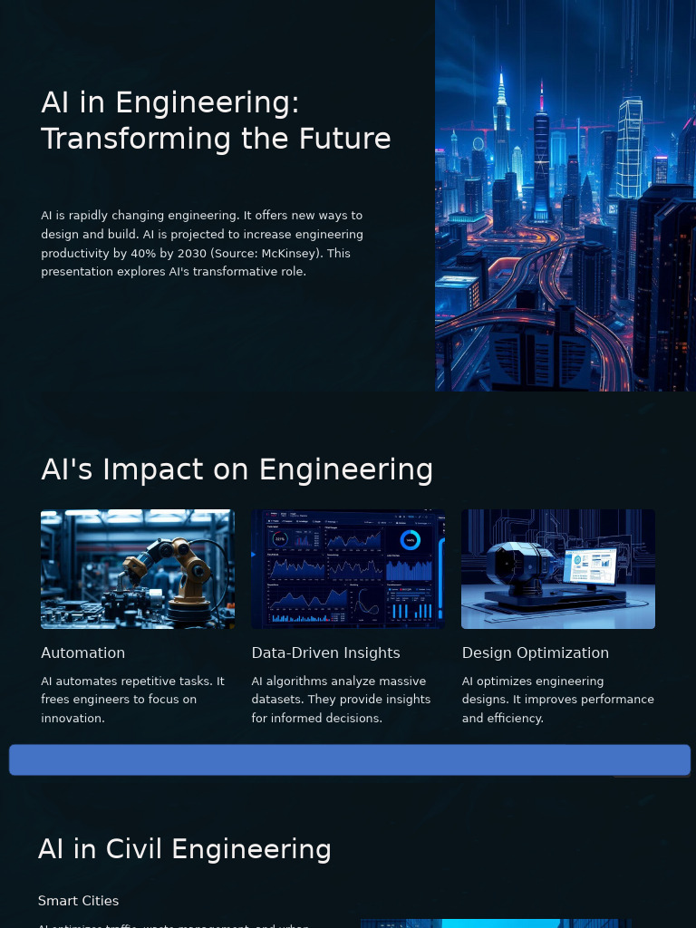 AI in Engineering Transforming The Future | PDF | Artificial Intelligence | Intelligence (AI ...