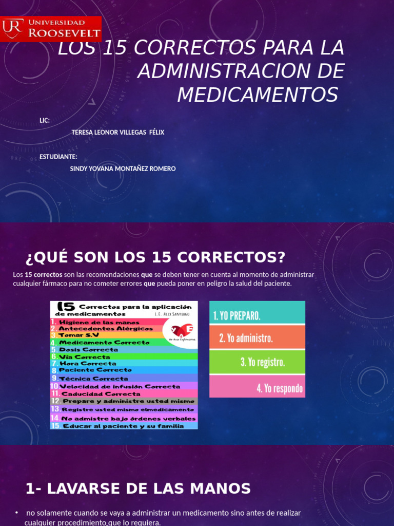 15 Correctos en Administración de Medicamentos | PDF | Medicamentos con ...