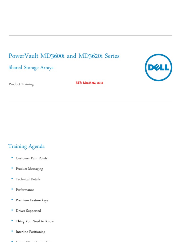 Power Vault MD3600i Training Presentation | PDF | Solid State Drive ...