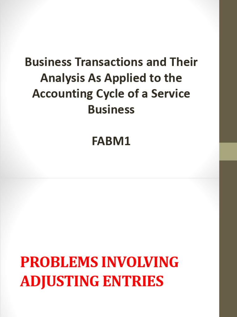 Year-End Adjusting Entries Guide | PDF | Debits And Credits | Financial ...
