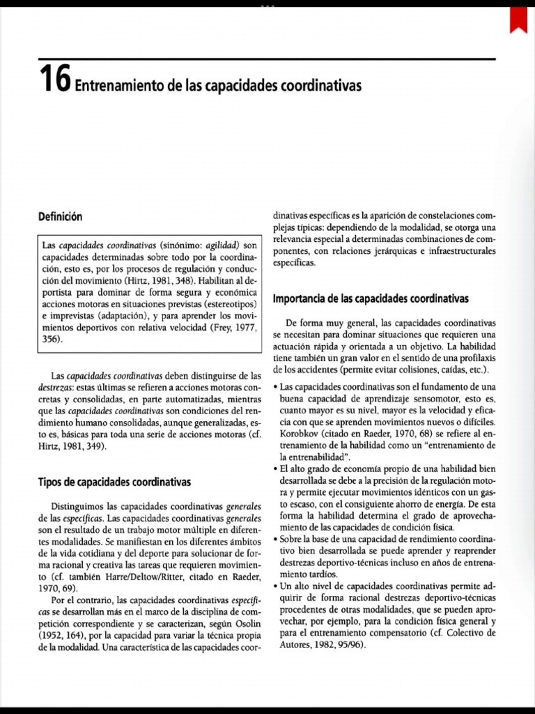 Entrenamiento de Las Capacidades Coordinativas Prep Dep Conj | PDF | Aprendizaje | Ritmo