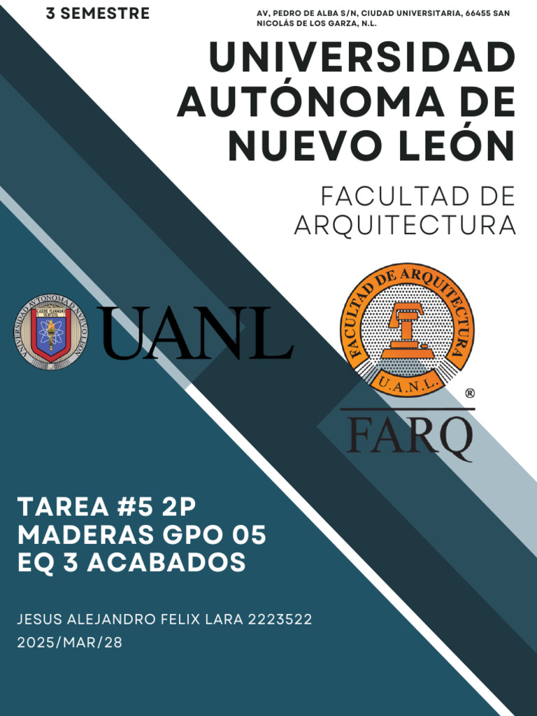 Tarea #5 2P Maderas Gpo 05 Eq 3 | PDF